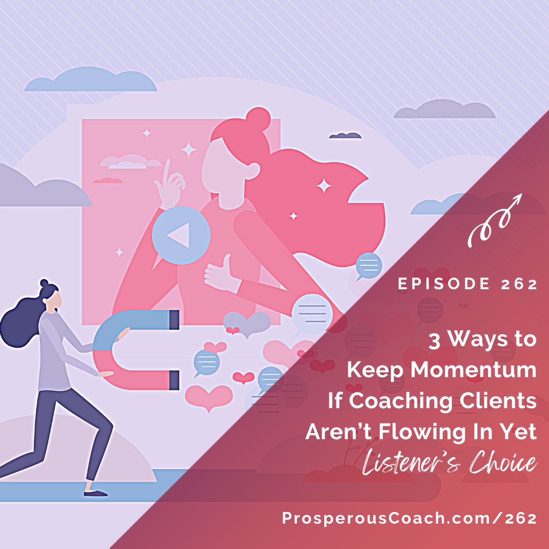 Ep 262 – 3 Ways to Keep Momentum if Coaching Clients Aren’t Flowing in ...